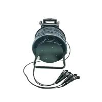 China SC FC ST LC Connector Retractable Ethernet Tactical Fiber Optic Cable Reel For FTTH for sale