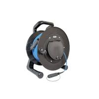 China SC FC ST LC Connector Retractable Ethernet Tactical Fiber Optic Cable Reel For FTTH for sale