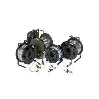 China SC FC ST LC Connector Retractable Ethernet Tactical Fiber Optic Cable Reel For FTTH for sale