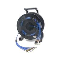 China Portable Fiber Optic Cable Drum Trailer Waterproof Connector Plastic Metal Optical Fiber Reel for sale