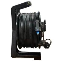 China Tactical Fiber Optic Cable Reel LC To LC Single Mode Fibre Cable Reel 100m 200m for sale