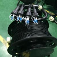 China Deployable Fiber Optic Cable Reel 150m 250m 300m 500M With SC ST FC LC ODC Connector for sale