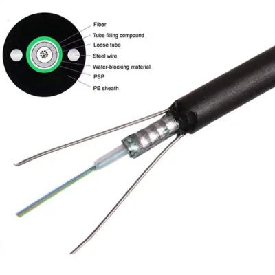 China 4 6 12 24 Core Single Mode 9/125 Fiber Optic Cable Armored for Telecommunication for sale
