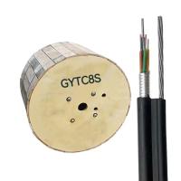 China Figure 8 Outdoor Aerial Fiber Optic Cable 2 Core Gytc8s Customized for sale
