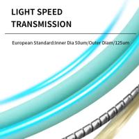 China Multimode Fiber Optic Armored Patch Cord FTTH Duplex Spiral Armored Power Fiber Optic Cable for sale