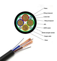 China Hybrid Fiber Power Cable Outdoor Aerial Underground Direct Buried Fiber Optic Cable for sale