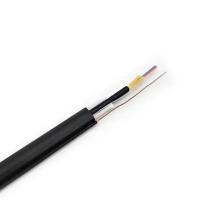 China FTTP Toneable Tight Buffered Flat Drop Cable GYFJBC8Y 2 Core Single Mode Fiber Optic Cable for sale