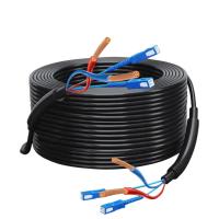 China Aluminum Armor 4 SM G657A1 Jumper LC DLC PDLC NSN 20 Ft Fiber Optic Cable for sale