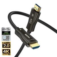 China Gold Plated HDMI Kabel 2.0 10M 20M 30M 50M 100M HDMI Optical Fiber Cable 4K 60Hz AOC HDMI Cable for sale