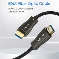 China Gold Plated HDMI Kabel 2.0 10M 20M 30M 50M 100M HDMI Optical Fiber Cable 4K 60Hz AOC HDMI Cable for sale