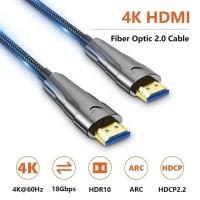 China 1080P 4K HDMI Male To Male Cable 2.0 HDMI Fiber Optical Cable 1M 2M 3M 5M 10M  30M 50M 100M for sale