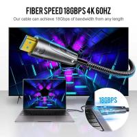 China 1080P 4K HDMI Male To Male Cable 2.0 HDMI Fiber Optical Cable 1M 2M 3M 5M 10M  30M 50M 100M for sale
