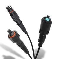 China Waterproof Tactical Fiber Optic Cable SM 12 Core 24 Core OM3 OM4 ODVA MPO MTP Connector for sale