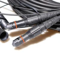 China Waterproof Tactical Fiber Optic Cable SM 12 Core 24 Core OM3 OM4 ODVA MPO MTP Connector for sale