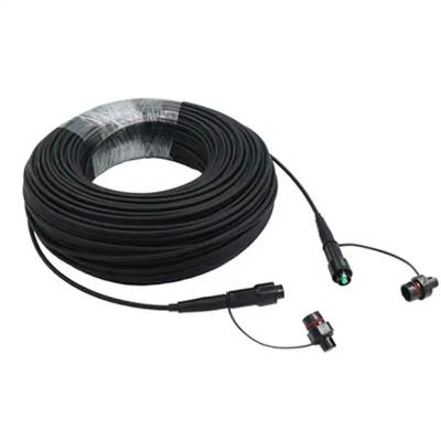 China 2m Mini SC Outdoor Fiber Optic Patch Cord Single Mode Simplex SC APC Fiber Cable 5.0mm for sale