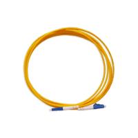 China LC to LC UPC Polish Singlemode Fiber Optic Jumper 3m Yellow Fiber Optical Patch Cord for sale