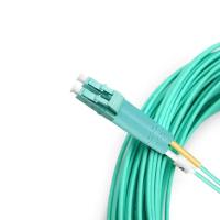 China LC to LC UPC Polish Singlemode Fiber Optic Jumper 3m Yellow Fiber Optical Patch Cord for sale