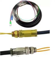 China Outdoor 10 Meters 2 Core SM SC/APC Fiber Optic Jumper Cable Waterproof for sale