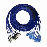 China ODM OEM Fiber Optic Breakout Cable 4/6/8 /12 FC LC SC ST/UPC Connector Single Mode Fiber Jumpers for sale