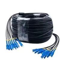 China ODM OEM Fiber Optic Breakout Cable 4/6/8 /12 FC LC SC ST/UPC Connector Single Mode Fiber Jumpers for sale