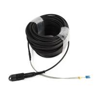 China Waterproof LC/UPC To SC/UPC PDLC Armored Fiber Optic Patch Cord Outdoor for sale