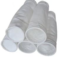 China 400gsm Calendering Industrial Filter Bags Polyester Needle Felt Filter Bags for sale