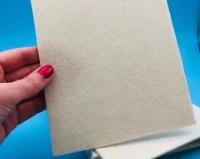 China 650g PTFE Blending PPS Needle Felt , Singeing Needle Punch Non Woven Felt for sale