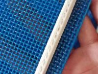 China Plain Weave Polyester Mesh Conveyor Belt Linear Screen Calendering Square Mesh Fabric for sale