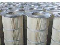 China PTFE Membrane Polyester Pleated Filter Cartridge 0.3um ISO9001 for sale