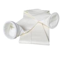 China 100% 750gsm PTFE Filter Bags Heat Setting , Abrasion Resistance Felt Dust Collector Bags for sale