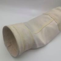 China 800g Glass Fiber Needle Felt Filter Bag For Cement Plant for sale