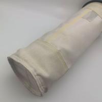 China 800g Glass Fiber Needle Felt Filter Bag For Cement Plant for sale