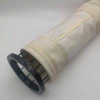 China 800g Glass Fiber Needle Felt Filter Bag For Cement Plant for sale