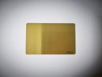 China Colorful Etching Brushed Metal Business Card 0.25mm Thickness for sale