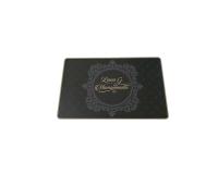China Stainless Steel Black Metal Card CR80 Gold Silver Print for sale