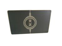 China Stainless Steel Black Metal Card CR80 Gold Silver Print for sale
