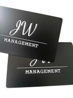 China Customized Cr80 Matt Black Steel Business Card Moq1 Deboss Logo for sale