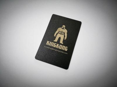 China SLE4442 RFID NFC Contactless Metal Chip Card Custom Logo for sale