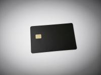 China SLE4442 RFID NFC Contactless Metal Chip Card Custom Logo for sale
