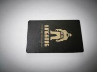 China SLE4442 RFID NFC Contactless Metal Chip Card Custom Logo for sale