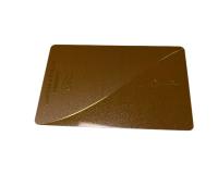 China Hotel Ving Cards Hot Stamp Gold RFID Door Key Metallic NFC Card for sale