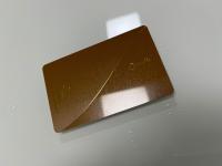 China Hotel Ving Cards Hot Stamp Gold RFID Door Key Metallic NFC Card for sale
