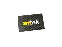 China 0.5mm Matt Black Metal Business Cards Carbon Fibre CR80 Silkscreen Printing for sale