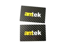 China 0.5mm Matt Black Metal Business Cards Carbon Fibre CR80 Silkscreen Printing for sale