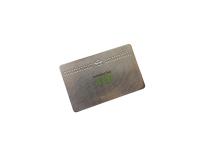 China 85x54x0.5mm Steel Taxi VIP Member Card Cut Logo White Signature for sale