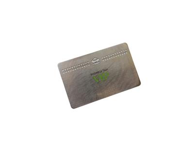 China 85x54x0.5mm Steel Taxi VIP Member Card Cut Logo White Signature for sale