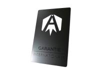 China Matt Black Membership Card Custom Steel VIP Pass Cut Out Logo for sale