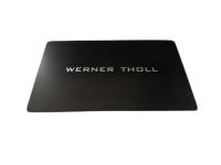 China Steel Brass Matt Black Metal Business Cards With Laser Engrave Logo Name for sale