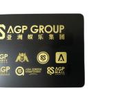 China Steel Brass Matt Black Metal Business Cards With Laser Engrave Logo Name for sale