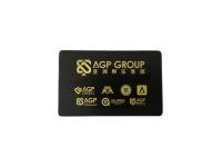 China Steel Brass Matt Black Metal Business Cards With Laser Engrave Logo Name for sale